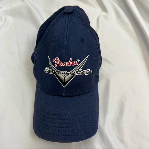 Fender | Accessories | Fender Custom Shop Blue Fitted Hat Osfa | Poshmark
